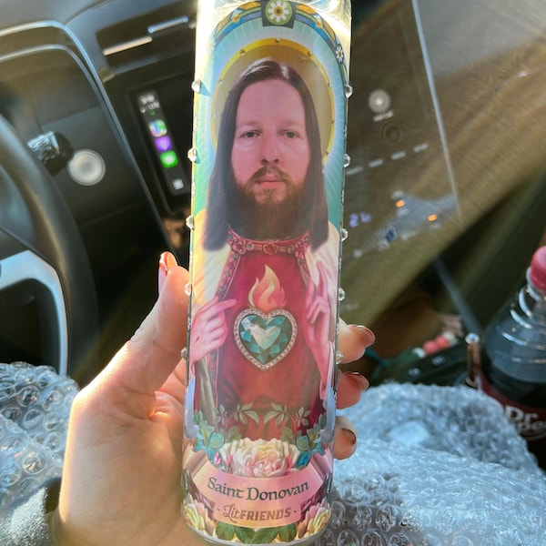 Custom Prayer Candle: Personalized Saint Selfie Gift - Etsy