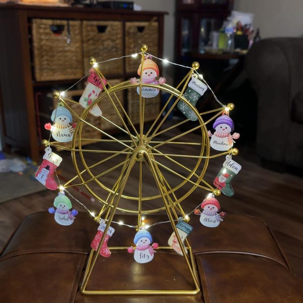 Personalized Photos Ferris Wheel/custom Name Night Light/valentine's ...