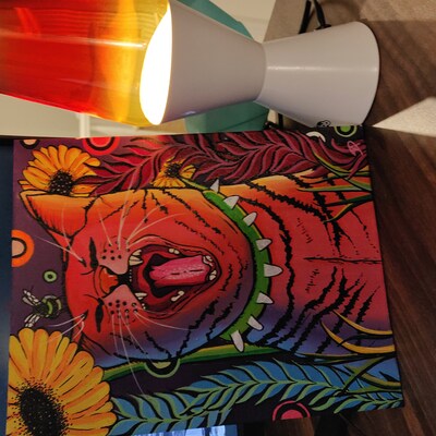 Cosmic UFO Cats Alien A4/A5 Matte Art Print Space Painting Cat Lover ...