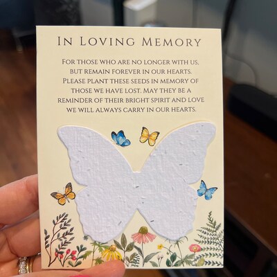 Plantable Seed Paper Hearts Large, Seed Favors, Wildflower Seeds, Seed ...