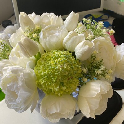 13 X Ivory Vintage Pink and Soft Peach Silk Roses and Buds - Etsy UK