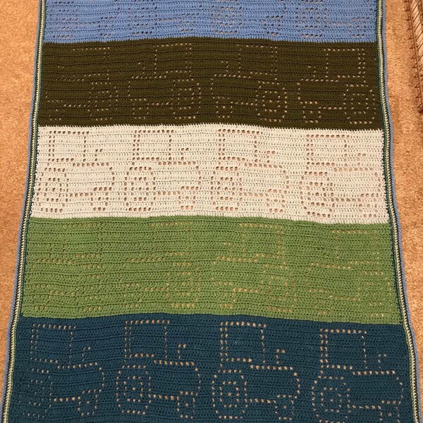 Crochet Tractor Baby Blanket Pattern: Farm Theme (PDF Pattern) - Etsy