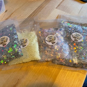 Middle Finger Silver Holographic Shape Chunky Confetti - Etsy