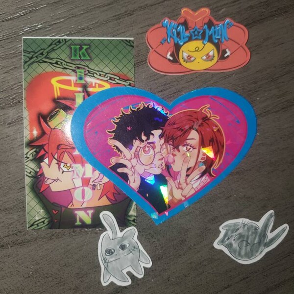 Toji Fushiguro Sticker Set Vinyl Laminate Gloss Sticker JJK Stickers ...