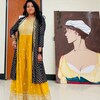 Golden Net Dupatta With Beaded Border. Indian Dupatta for Women With ...