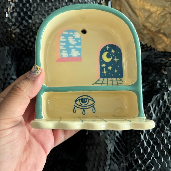 The Milagros Shrine, Handmade Clay Shrine, Hand Painted Mini Shrine ...