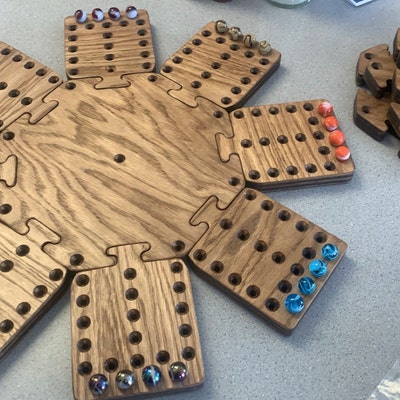 DELUXE 8 Player Modular Fast Track Board Game W/EXTRA HUBS - Etsy