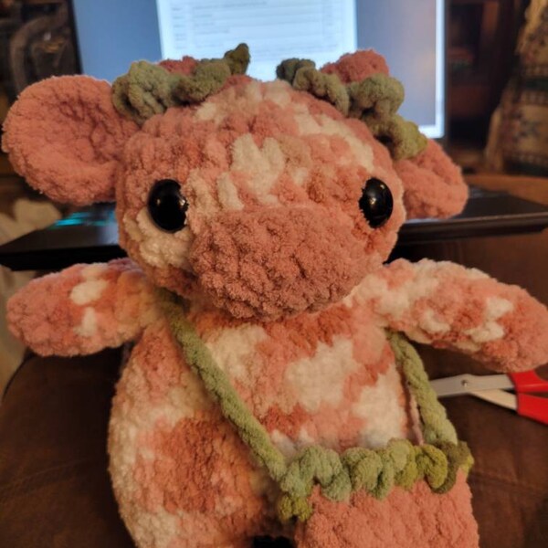 8 in 1 Crochet Pattern | Berry Cows, Amigurumi Crochet Cow, Crochet ...