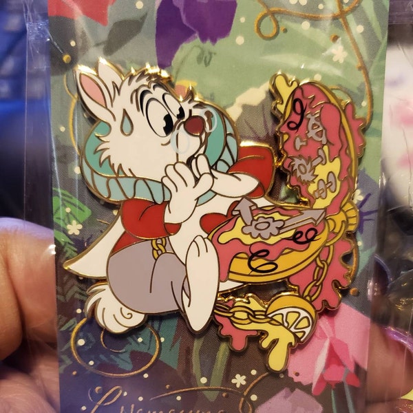 Mr White Rabbit - Alice in Wonderland Pin LE65 - Etsy