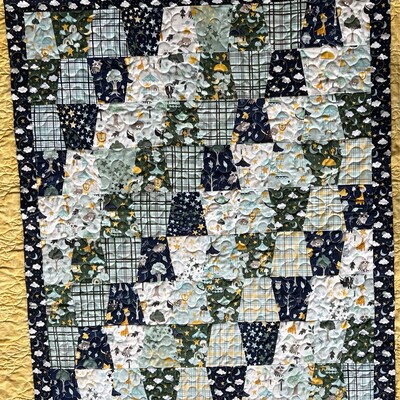 Riley Blake Designs Big Game Camo Green Cotton Fabric sold by the 1/2 ...