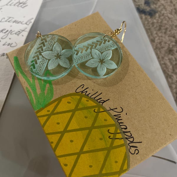 Polynesian Puakenikeni Lei or Ti Leaf Lei, Stencil Pattern DIY Cakes ...