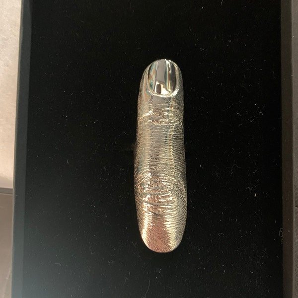 Sterling Silver Ladies Full Finger Ring - Etsy