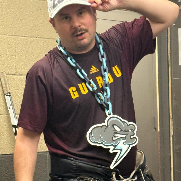 Custom Fan Chain Giant Logo Necklace Sports Home Run Turnover Jumbo ...