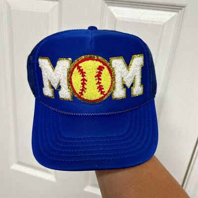 Baseball Mom Hat, Softball Mom Patch Hat, Trucker Hat, Trucker Hat ...