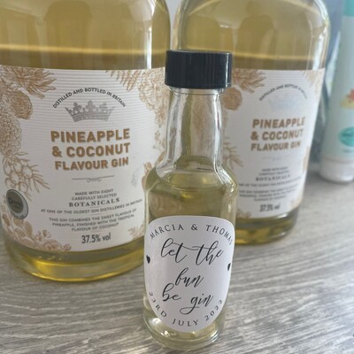 Let the Fun Be Gin Personalised Stickers Wedding Favour - Etsy