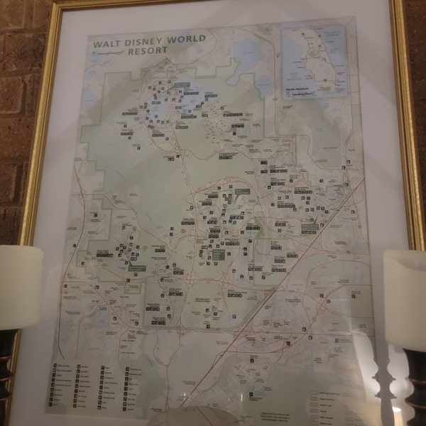 Walt Disney World Resort Map (national Park-style) With Points-of ...