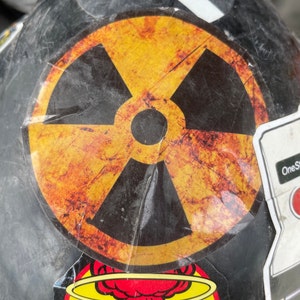 Radioactive Nuclear Radiation Rustic Symbol Sticker Laptop Bumper Decal ...