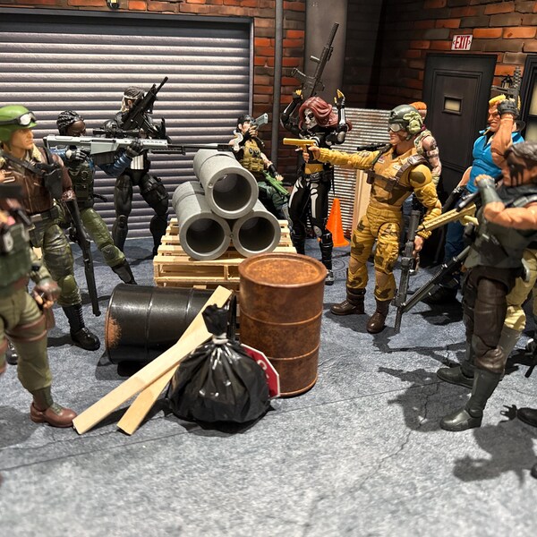 Garage Shop Backdrop / Foldable Diorama for Toy Photography ...