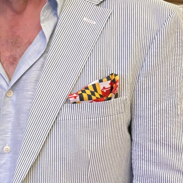 Maryland State Flag Pocket Square - Etsy