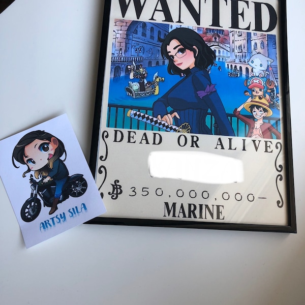 Custom One Piece Inspired Wanted Poster - Etsy