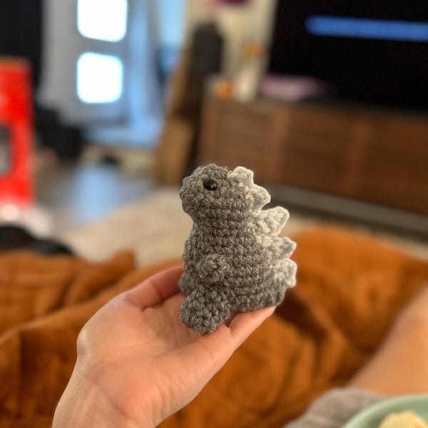 Godzilla Crochet Plushie Pattern: Amigurumi Dinosaur (PDF Pattern) - Etsy