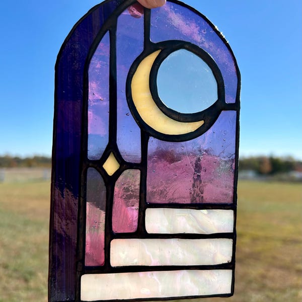 Celestial Moon Stained Glass *PATTERN* - Etsy