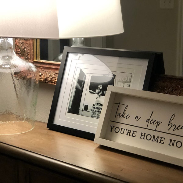 Take a Deep Breath, Home Sign, Wood Sign, Custom Sign, Personalized ...
