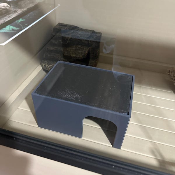 Reptile Slate Hide Real Stone Enclosure Reptile Decor Enrichment ...