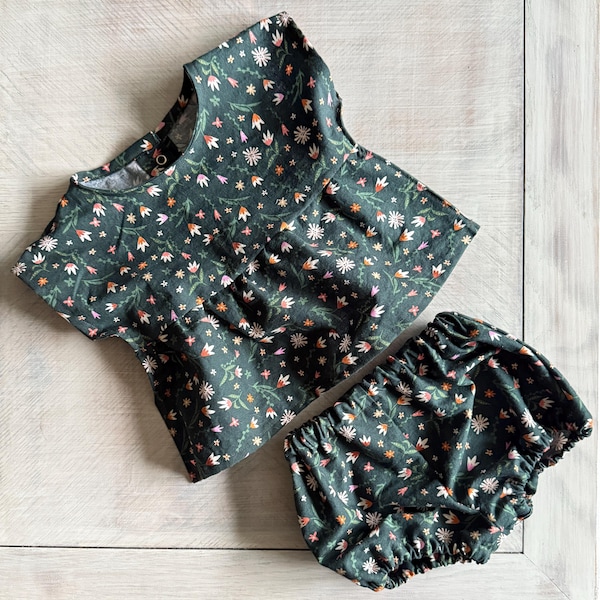 Set of PDF Sewing Patterns for Baby Bloomers, Baby Shorts and Baby ...
