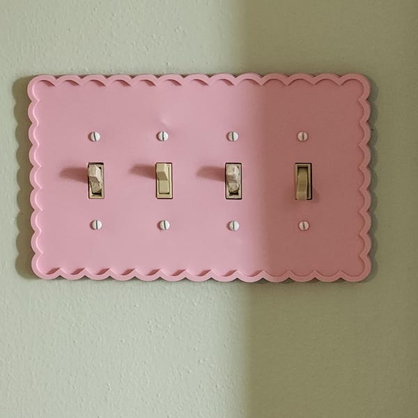 Light Switch Cover With Cat Accent, Wall Plate Cover, Mid Century ...