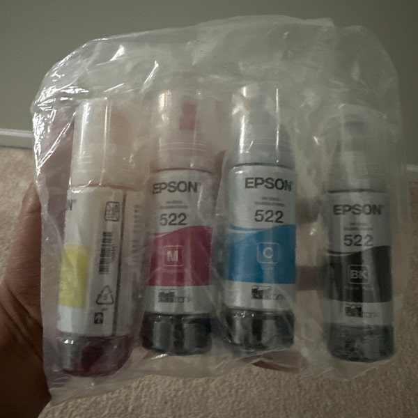 Epson Factory Sealed 522 OEM Manufacturers Ink for ET-2720, Ecotank ...