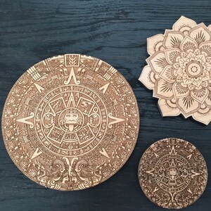 Laser Cut Aztec Calendar Home Accent Embellishment Home Decoration ...