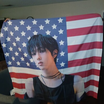 TWICE Mina Photoshoot Flag Banner, TWICE Mina Kpop American Flag ...