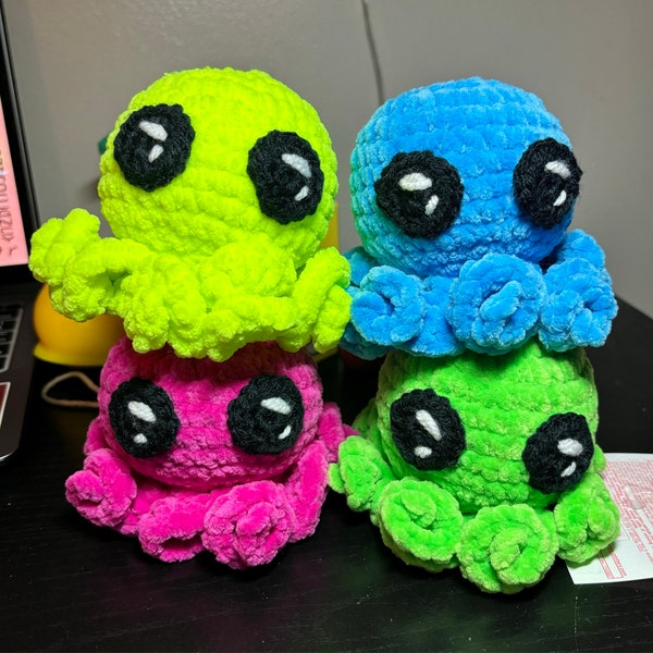 Pdf-octoplushie Rattle No Sew Crochet Pattern With Crochet Eye ...