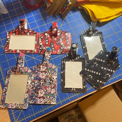 ID Card Cover SVG Photocard Holder Template Faux Leather Sleeve Case ...