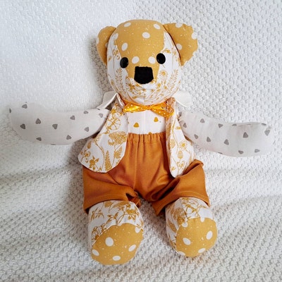 Memory Bear Pattern Simplicity A2115 Pattern Plush Sewing Pattern ...