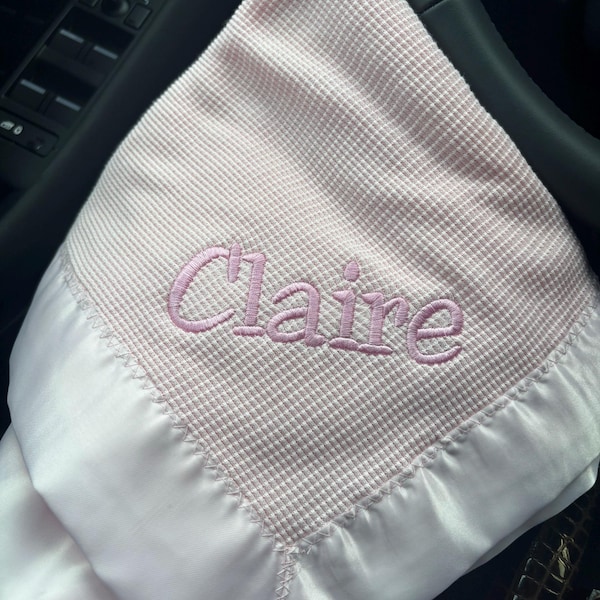 100% COTTON SATIN TRIM Handmade Blanket, Satin Edge Baby Blanket, Crib ...
