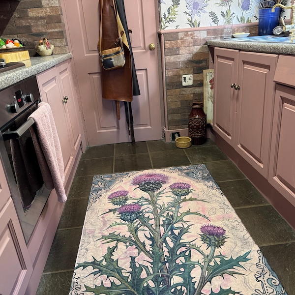 Cottagecore Bumblebee Area Rug: Floral Art Deco Carpet - Etsy