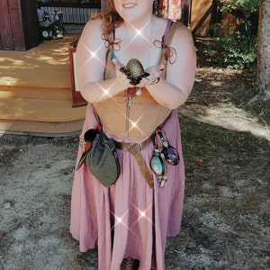 Leaf Pouch Fits on Utility Belt Bag Elven Forest Fantasy - Etsy