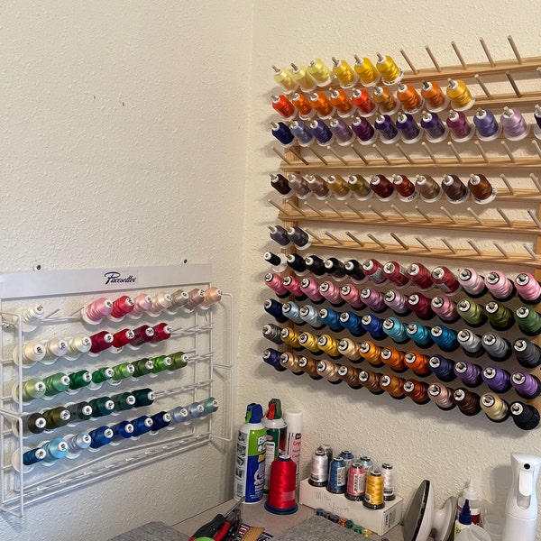 144 Spool Thread Rack-2 Inch Spacing Thread Storage, Thread ...