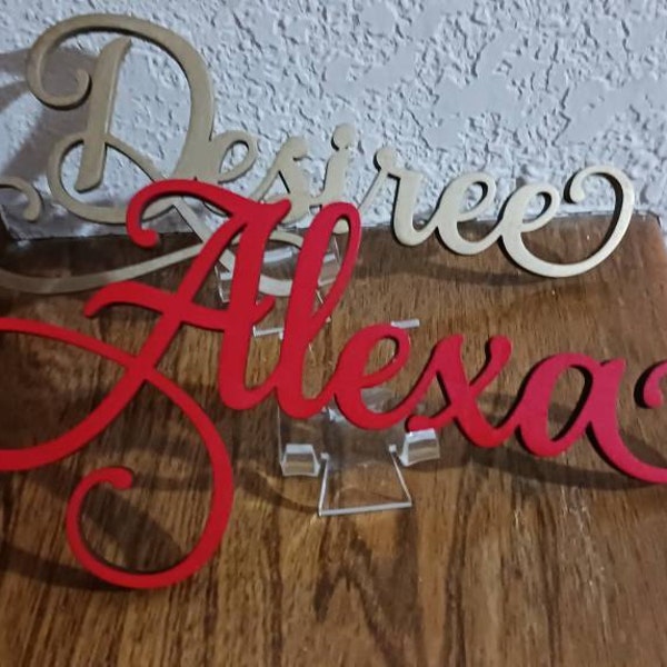 Wooden Name Signs Wooden Letters Personalized Wood Design Laser Cut Out ...