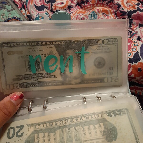 CUSTOMIZED Cash Envelope System, Budgeting Organizer, Personalized ...