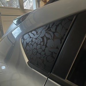 Fits 2018-2023 Subaru Crosstrek Rear Side Window Floral Flowers Pattern ...