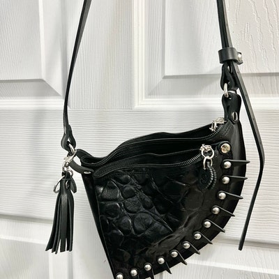 Soft Purse Black Leather Purse Shoulder Bag Italian Leather Handbag ...