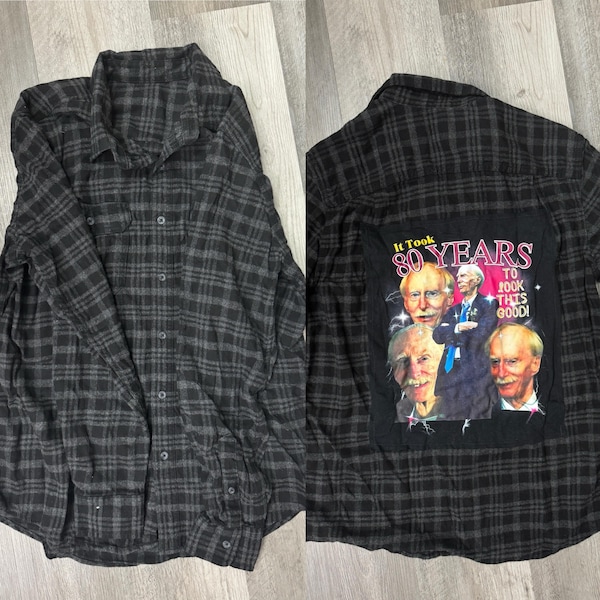 Bleached Plaid Flannel Shirt, Custom Flannel, Shirts for Women and Men ...