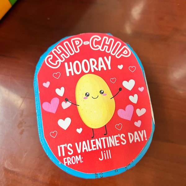 Chips Kids Valentine Printable, Pringles Snack Size Chips, Kids ...