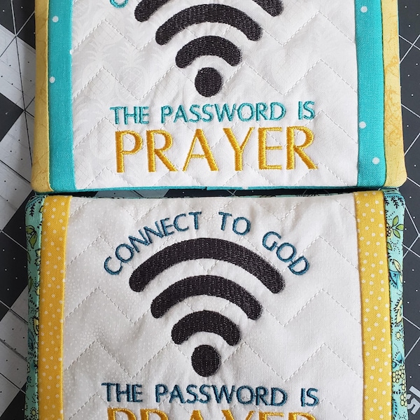 Connect to God the Password is Prayer Embroidery Design, Prayer ...