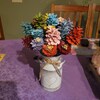 Fall is in the Air/one Dozen Pinecone Flowers/ Hand Made Pine Cone ...