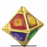 Genius Invokation TCG Dice Set, Handmade 8 Pcs Rhombic Solid Polyhedral ...
