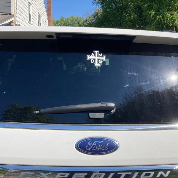 AMDG | Catholic Stickers | Decals for Car, Laptop Water Bottle | Ad ...